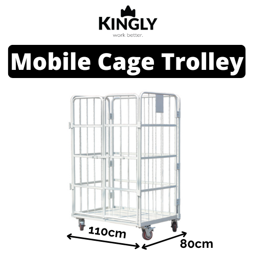 Mobile Logistics Cage Trolley Work Tainer – Kingly Pte Ltd